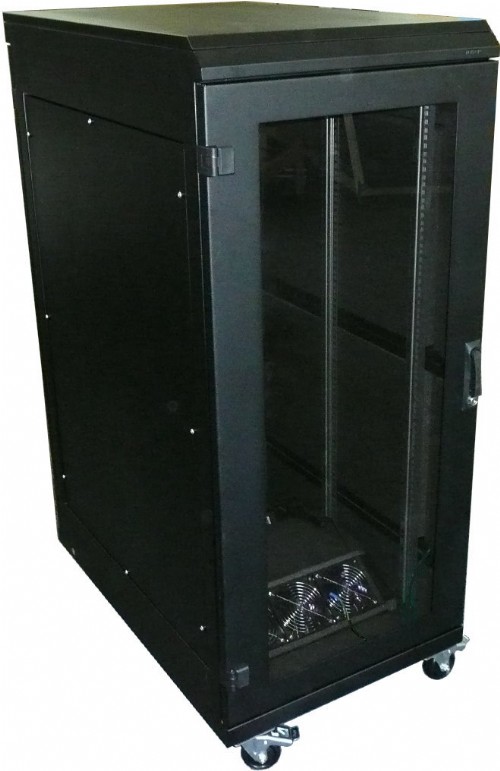 Broadcast Rack Low Noise 600x900, schwarz, 27 HE. 19 Zoll-Tec GmbH