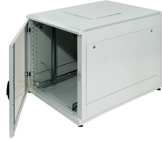 kleiner Netzwerkschrank 15 bis 27 HE, 600x800 (BxT) von Triton für 19 ...